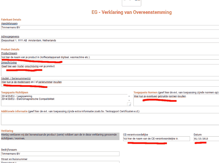 CE-markering Huishoudelijke Apparaten